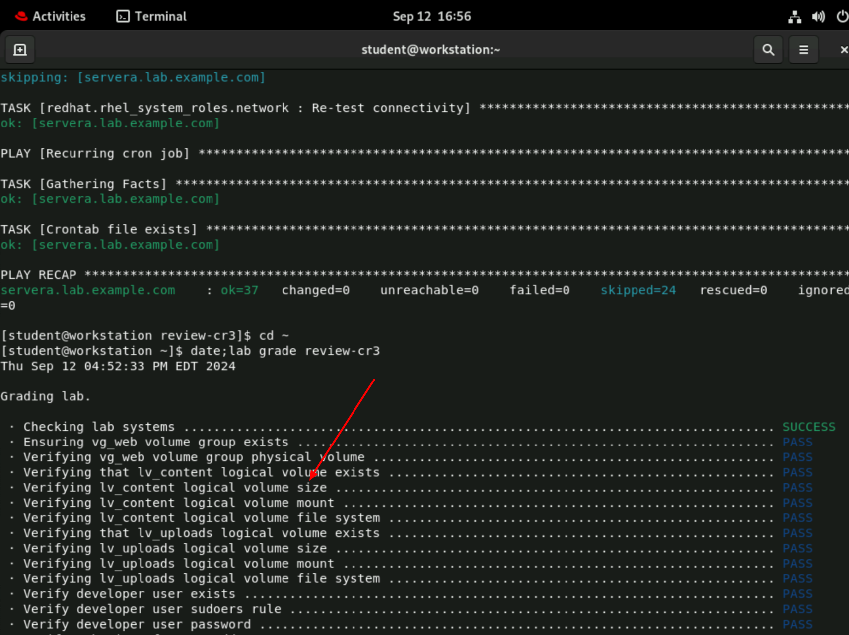 Solved: Comprehensive Review 3 specifications vs grading e... - Red Hat Learning Community