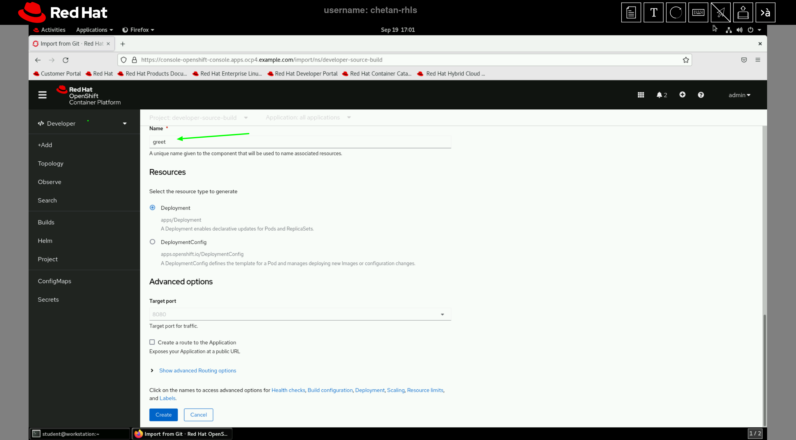 Solved: DO288: Cannot finish first lab (ch01s10) of do288-... - Red Hat Learning Community