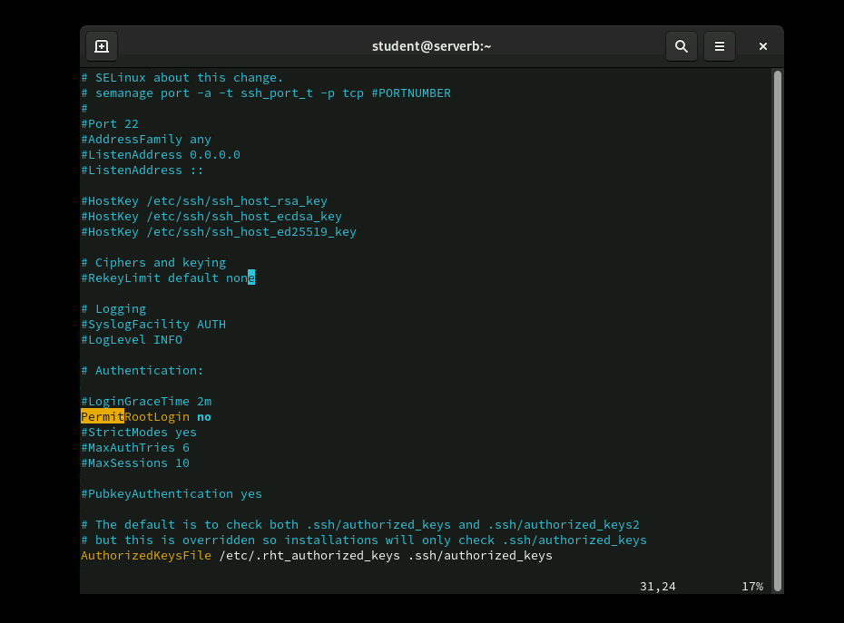 Evaluating Root Login problem in hcsa-rh124-review... - Red Hat ...