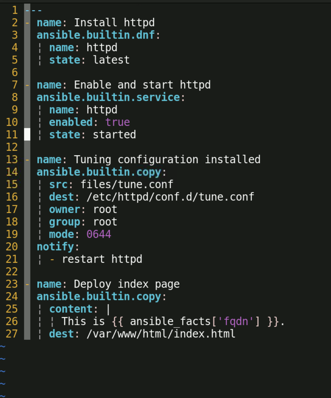 Solved: Ansible...RH294 Version 9 Chapter 6, Section 6.5 L... - Red Hat Learning Community