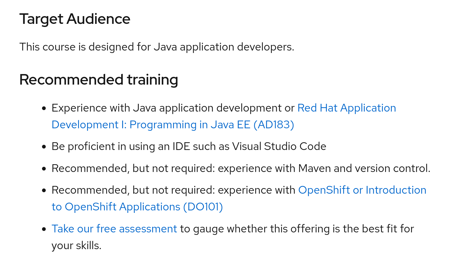 Good intro course for Java? - Red Hat Learning Community
