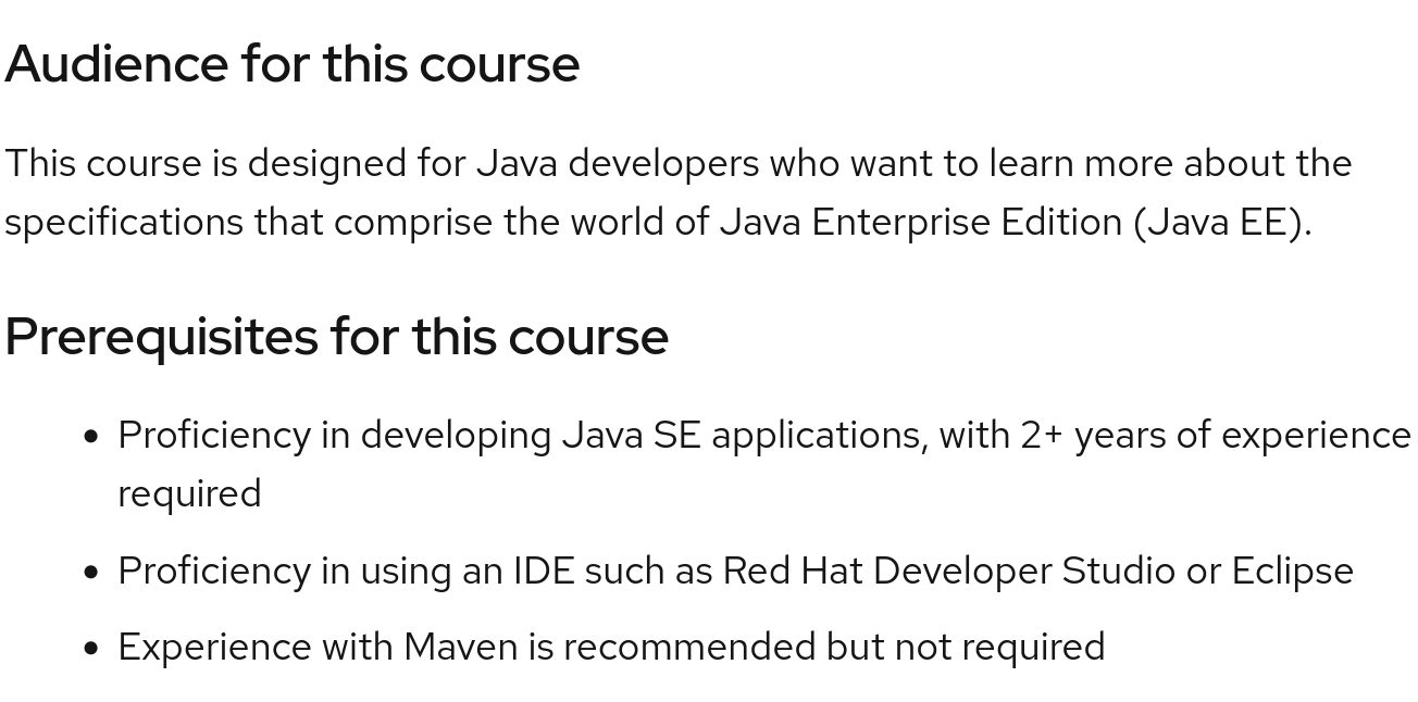 Good intro course for Java? - Red Hat Learning Community