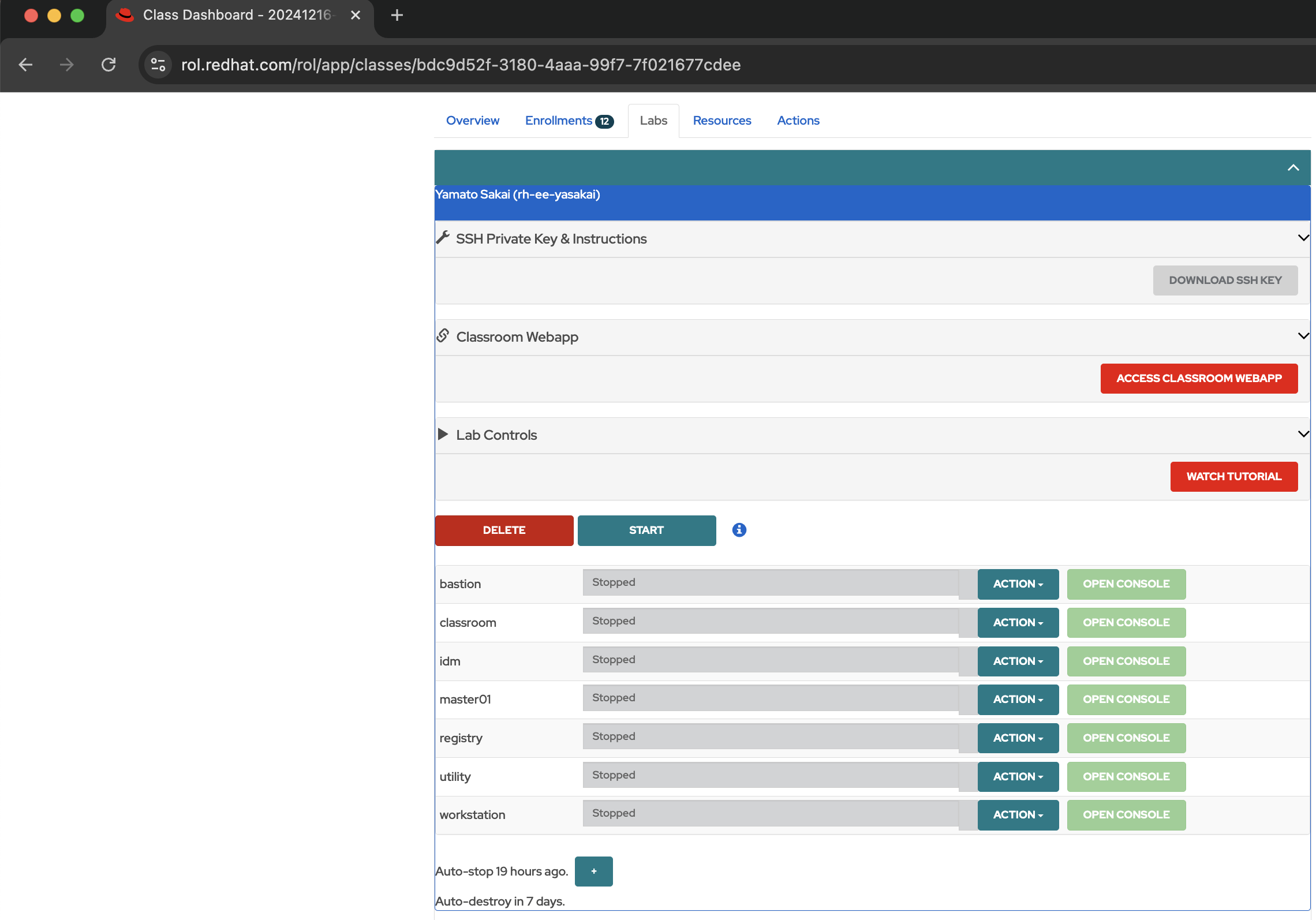 Solved: lab hours - Red Hat Learning Community