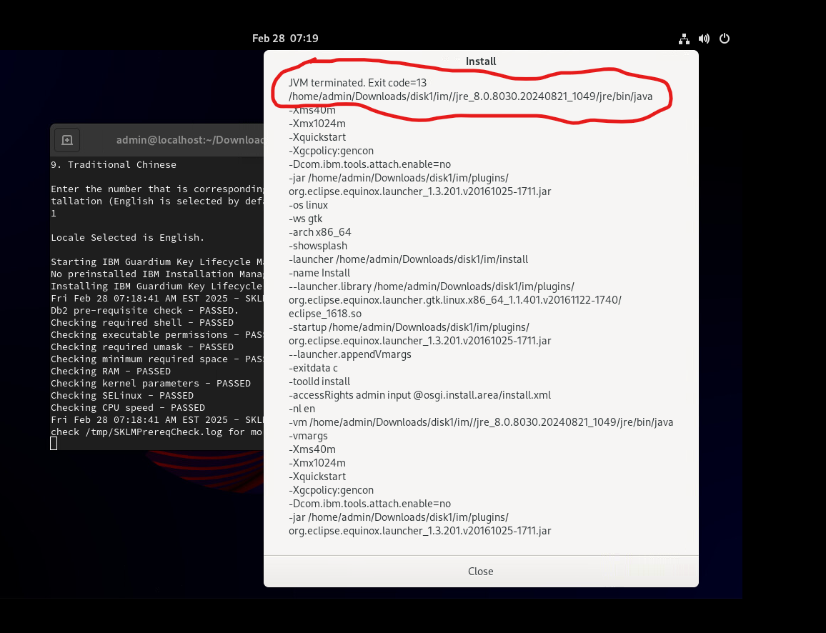 Cannot run IBM Guardium Key lifecycle management p... - Red Hat ...