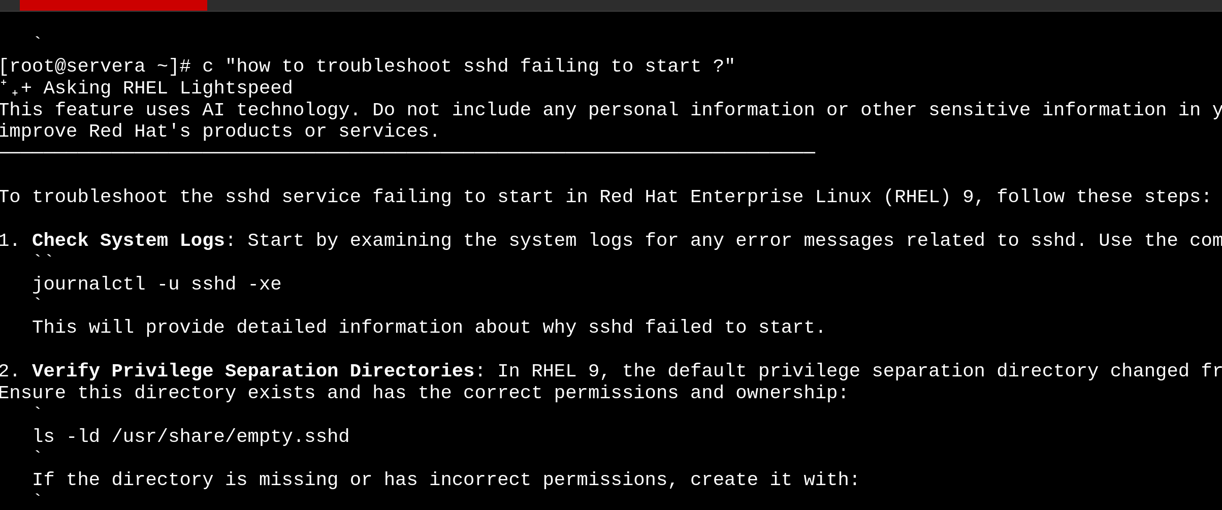 RHEL Lightspeed: AI That Speaks Linux - Red Hat Learning Community