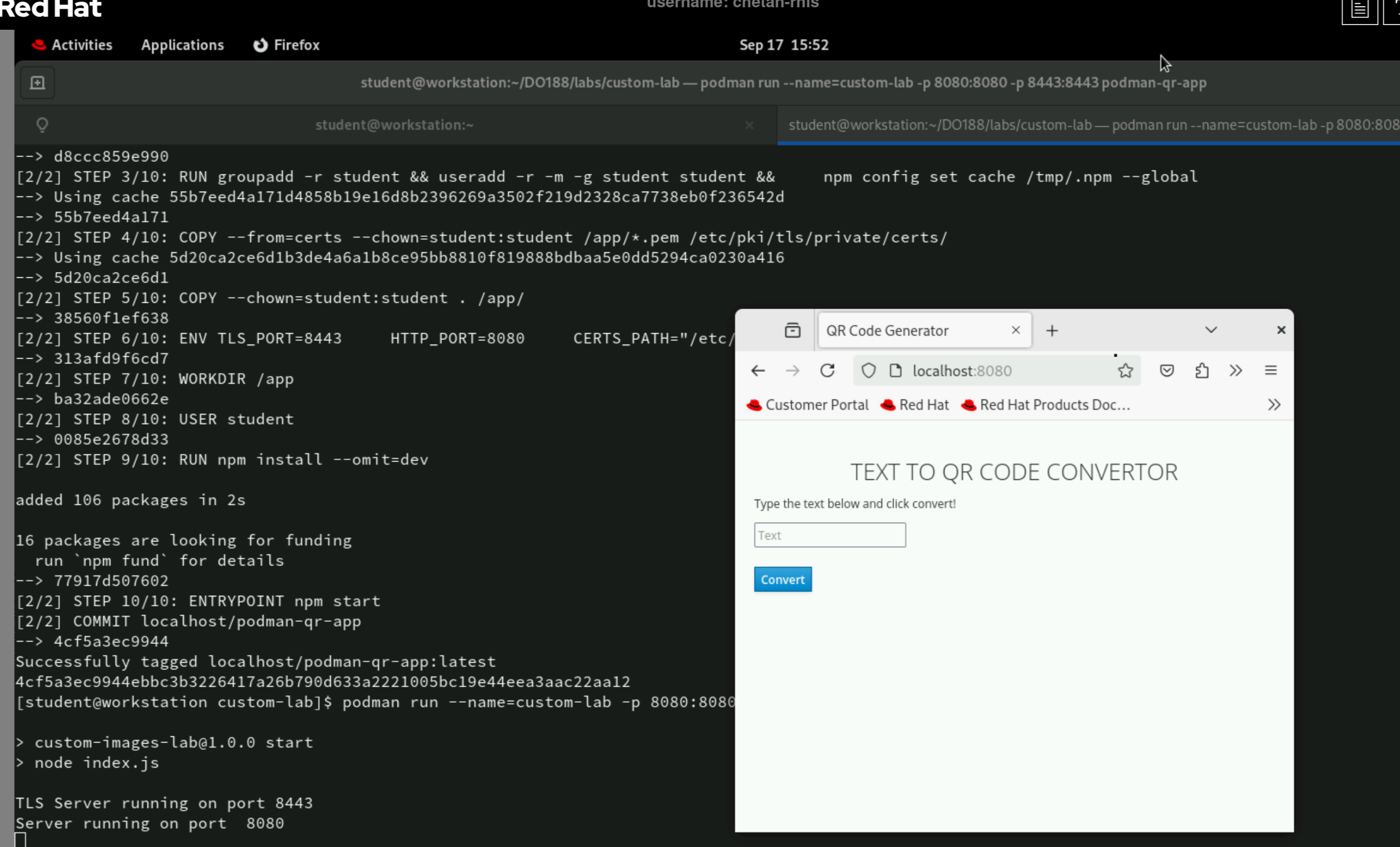 Error running lab exercise Chapter 4 as stated in ... - Page 2 - Red Hat Learning Community