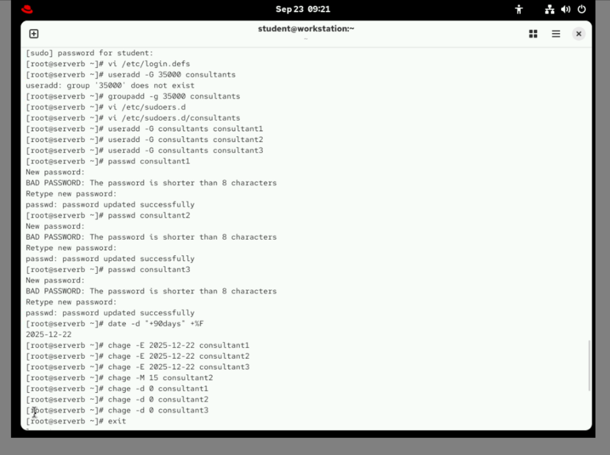 Solved: Error on Lab: Manage Local Users and Groups - Red Hat Learning Community