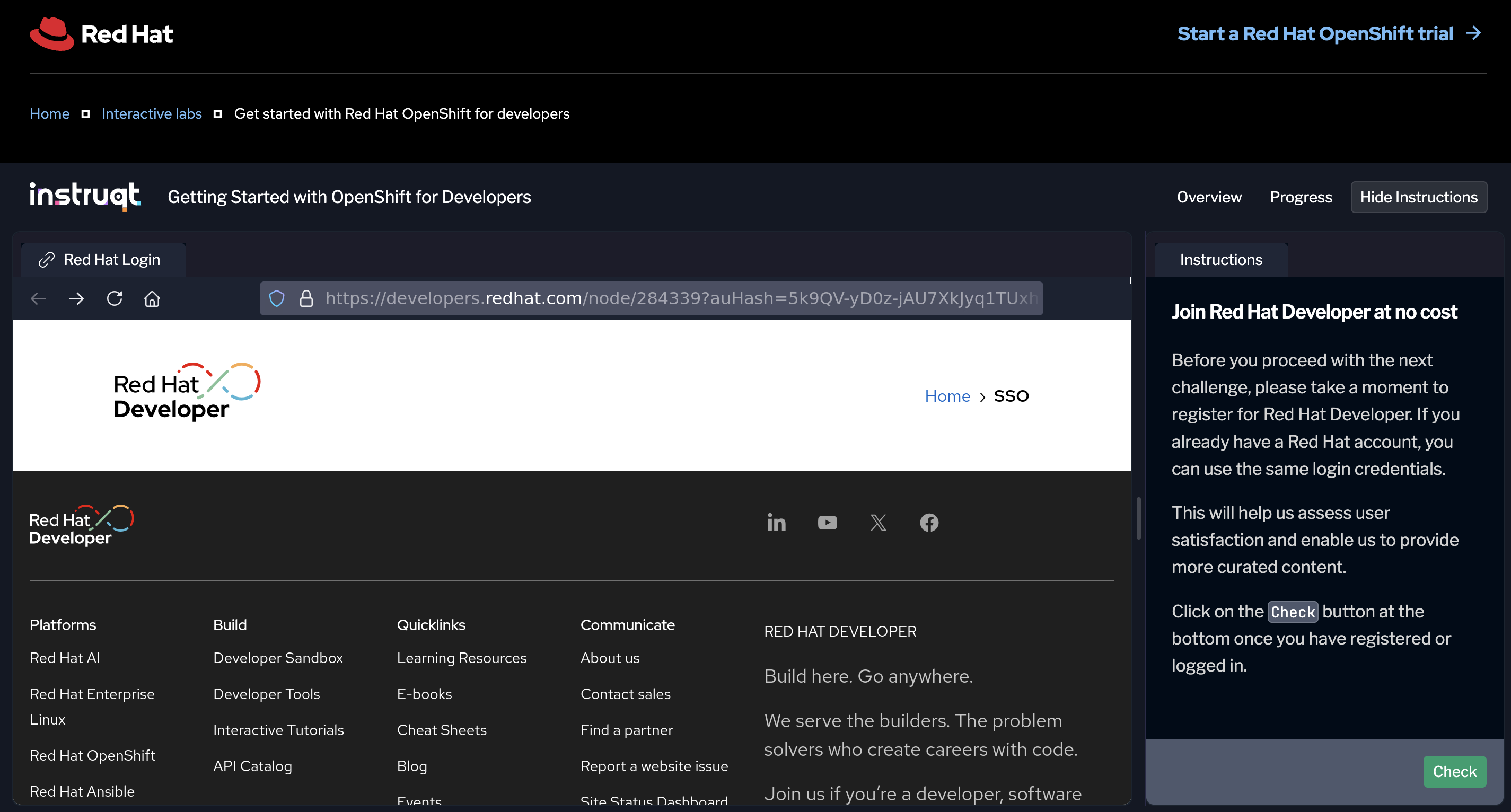 Interactive Labs: Get started with Red Hat OpenShi... - Red Hat Learning Community
