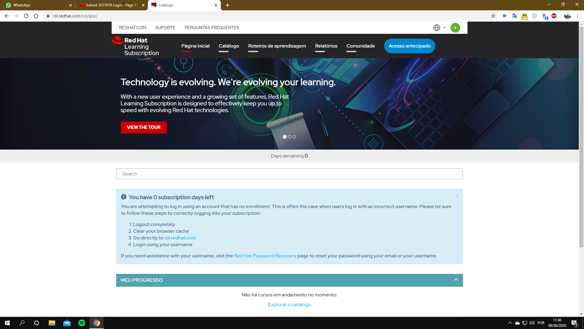 Solved: DO101R Login - Red Hat Learning Community