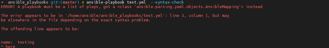 Ansible Playbook Syntax - Red Hat Learning Community
