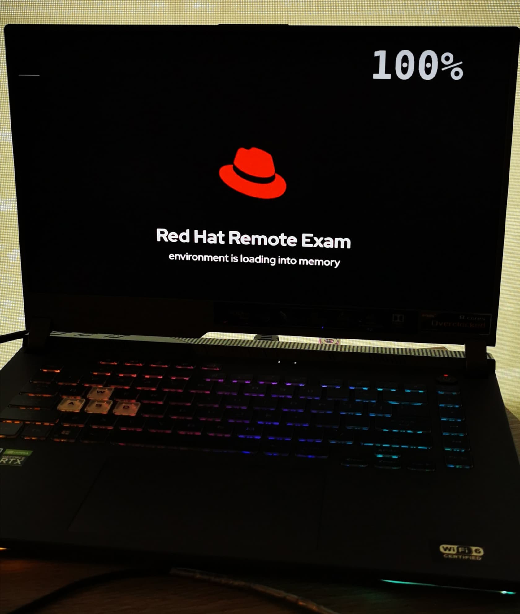 Cannot boot Red Hat Remote Exam, hanging at 100% - Red Hat Learning ...