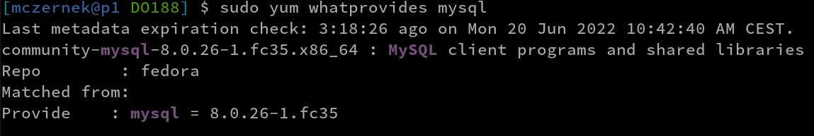 Solved: How to setup mysql command (working with podman co... - Red Hat Learning Community