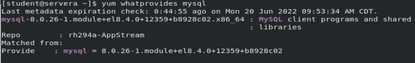 Solved: How to setup mysql command (working with podman co... - Red Hat Learning Community