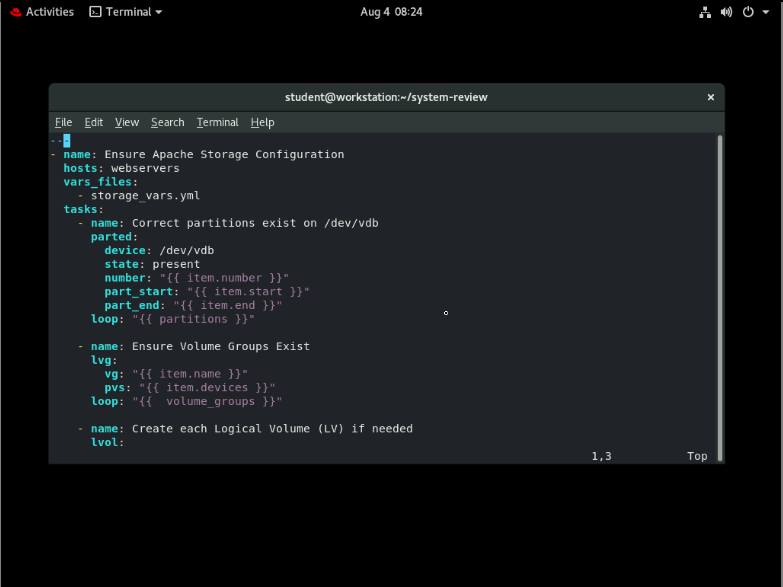 RH294 Chapter 9 Lab: Automating Linux Administrati... - Red Hat ...