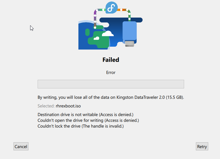 unable to burn rhrexboot.iso on USB for EX280 remo... - Red Hat ...