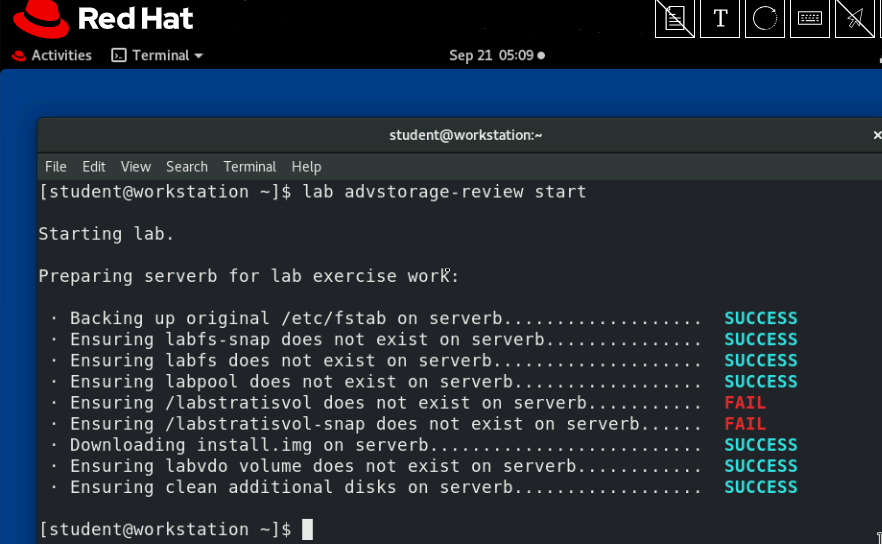 Solved: Stratis failed - Red Hat Learning Community