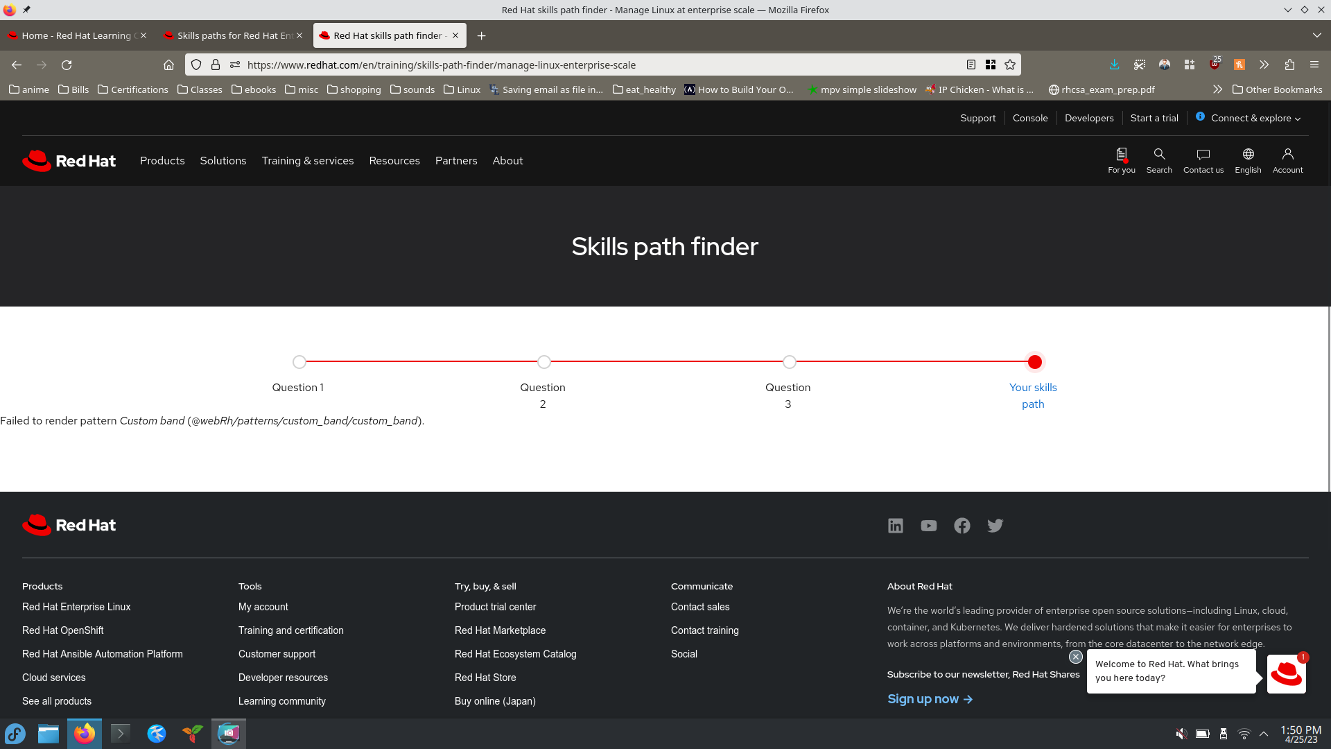 Solved: RHCSA Skills Path Error - Red Hat Learning Community