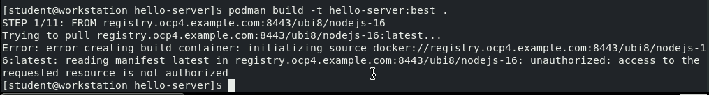 Solved: DO188 Course Problem: Ch 4.1 guided exercise - Red Hat Learning Community