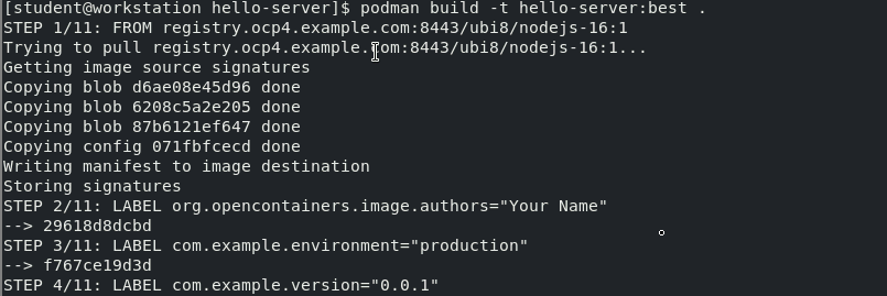 Solved: DO188 Course Problem: Ch 4.1 guided exercise - Red Hat Learning Community