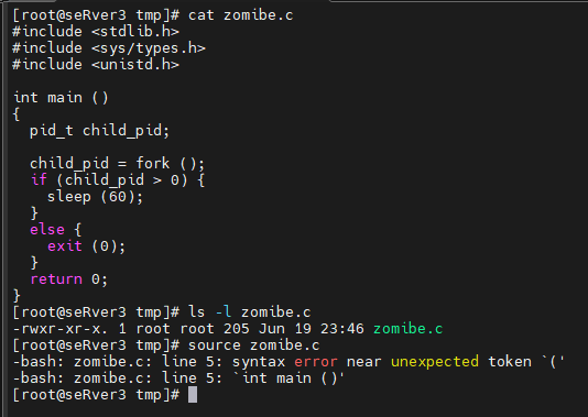 creating zombie process - Red Hat Learning Community