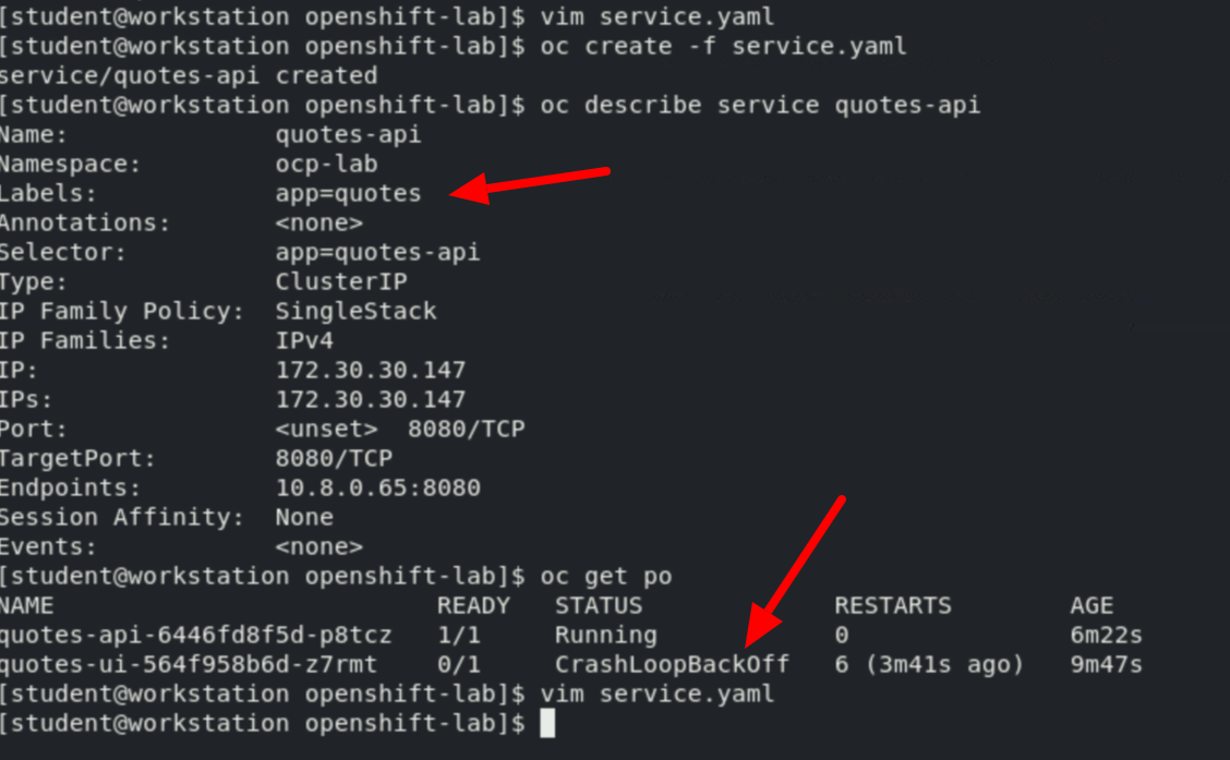 DO188 LAB 8.5 may have an issue - Red Hat Learning Community