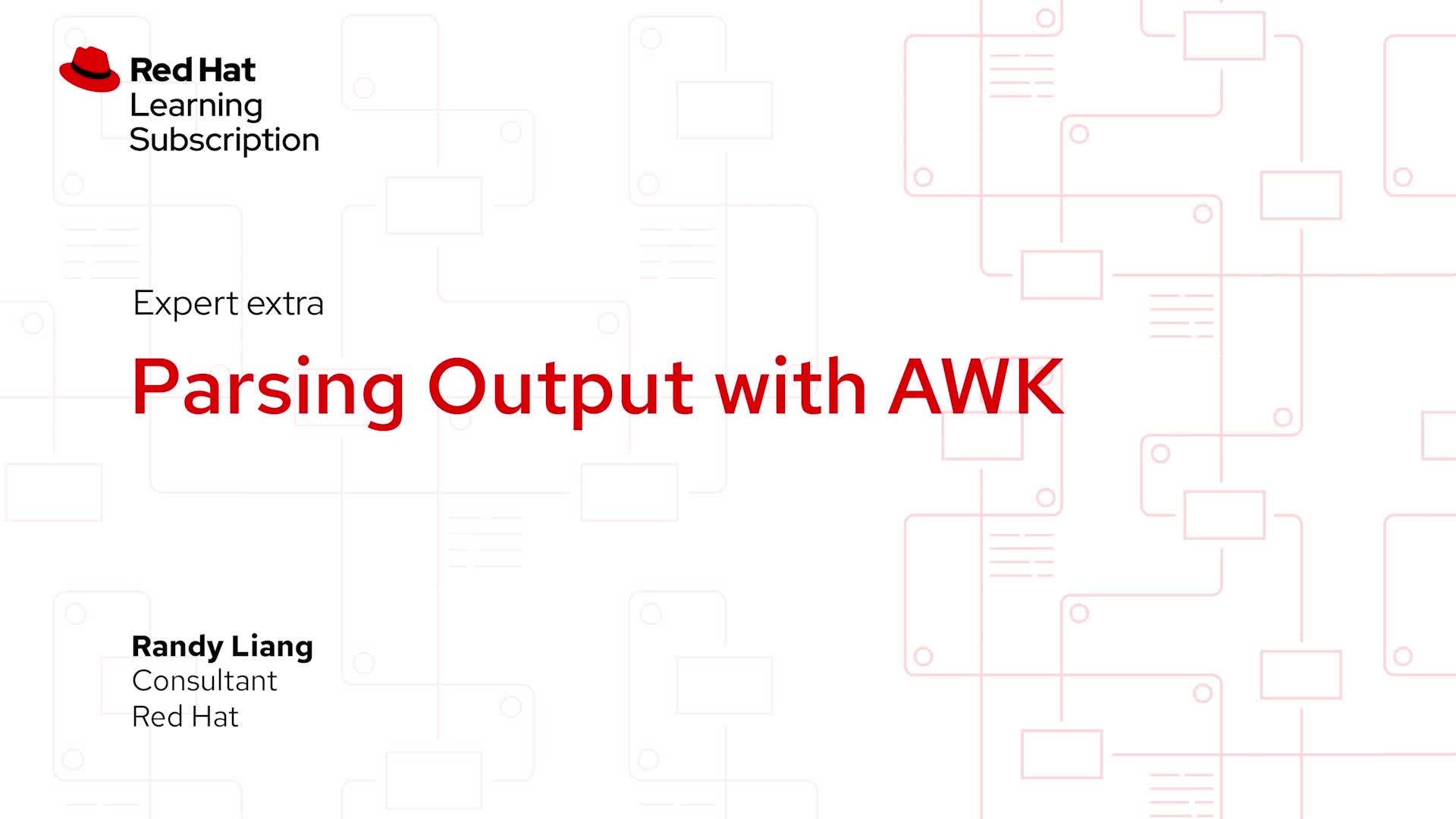 Expert Extra Video: Parsing Output with AWK - Red Hat Learning Community