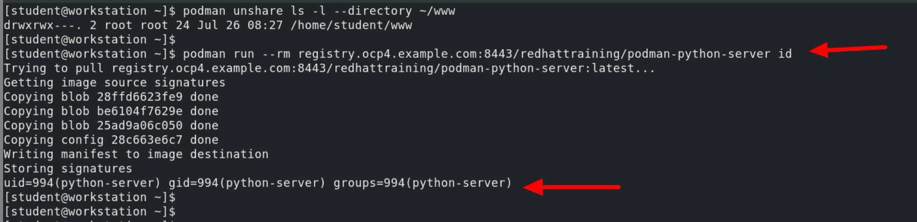 Solved: Container image on the exam - Red Hat Learning Community