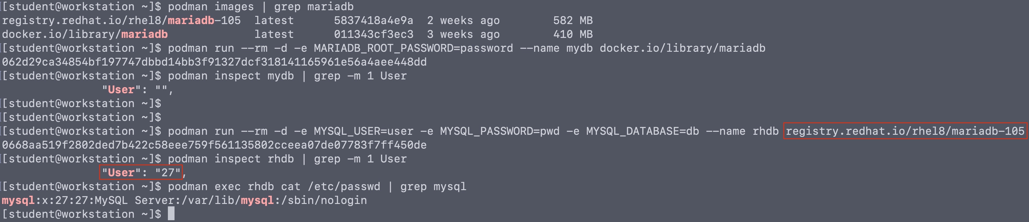Solved: Container image on the exam - Red Hat Learning Community