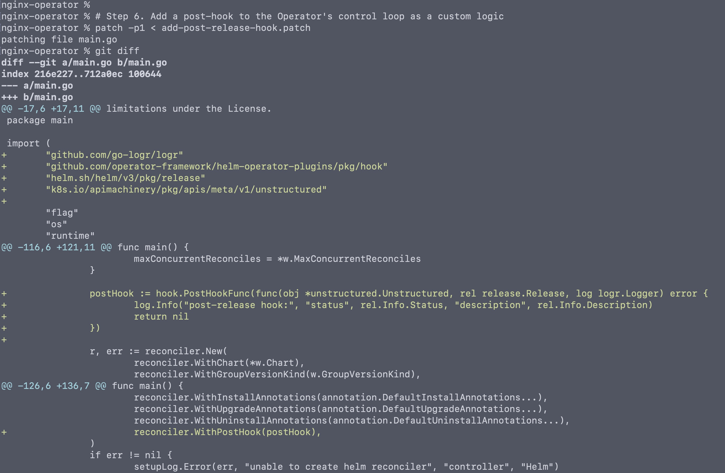 Solved: Import existing helm charts into Go Operator - Red Hat Learning ...