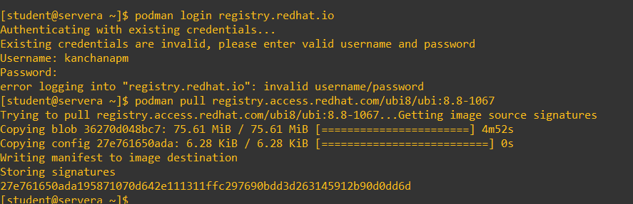 Solved: How to Setup Containers Labs in existing Lab setup... - Red Hat ...