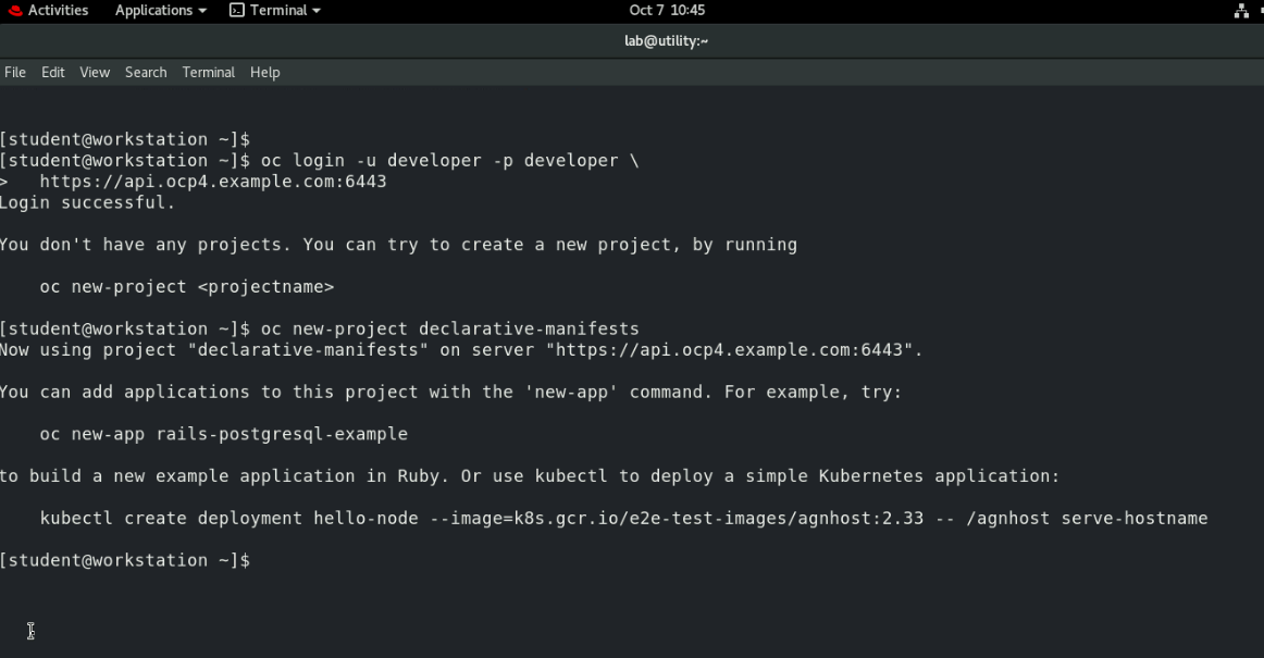DO280- ch01s02 - Error Lab - Red Hat Learning Community