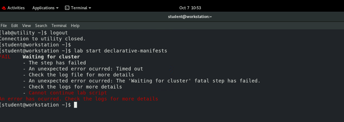 DO280- ch01s02 - Error Lab - Red Hat Learning Community