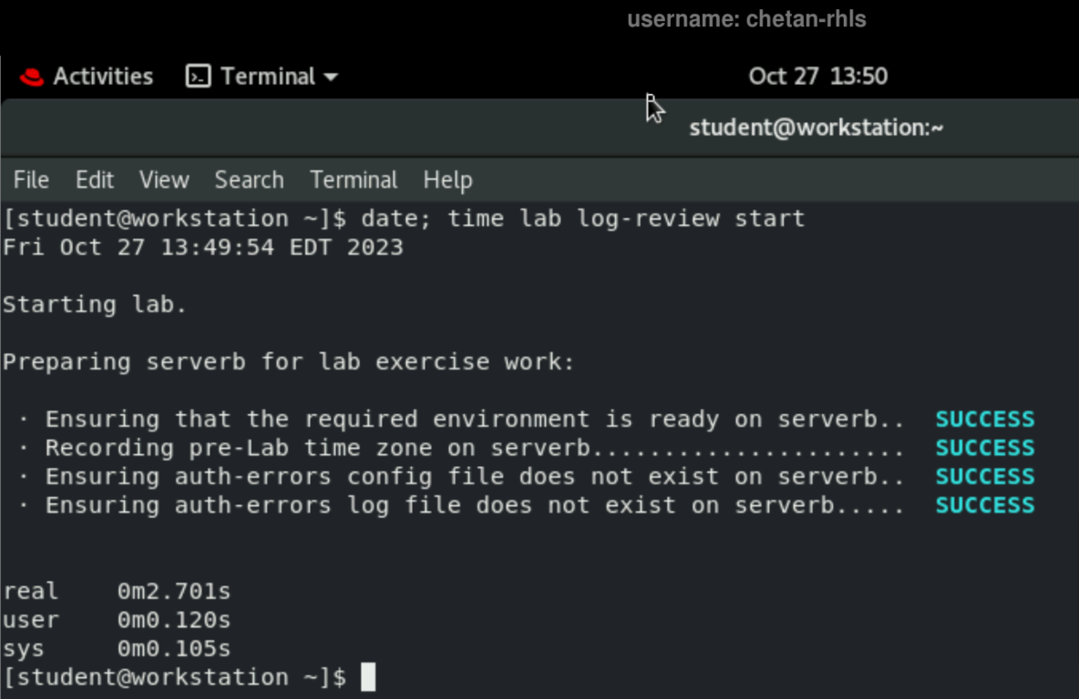 Chapter 11 Lab Exercise Error with Serverb - Red Hat Learning Community