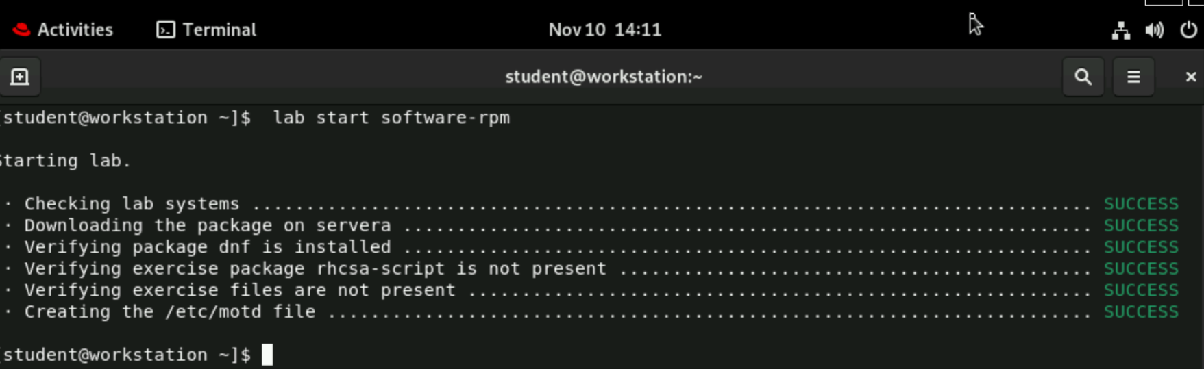 Solved: Red Hat System Administration I | Guided Exercise:... - Red Hat Learning Community
