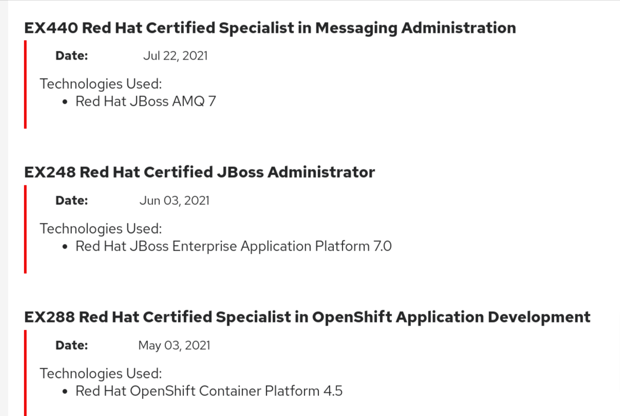Solved: Expiry date for Red Hat Certified Architect in Ent... - Red Hat ...