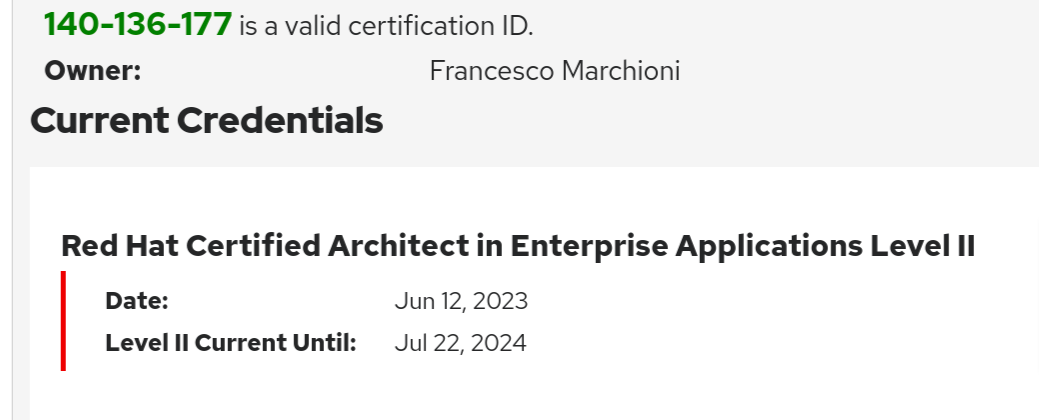 Solved: Expiry date for Red Hat Certified Architect in Ent... - Red Hat ...