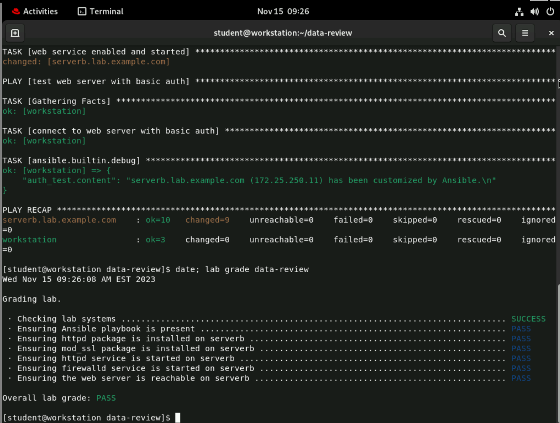 Solved: curl finds no route to host? - Red Hat Learning Community
