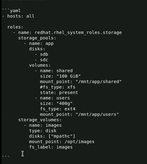 Solved: Role Readme.md for redhat.rhel_system_roles.storag... - Red Hat ...