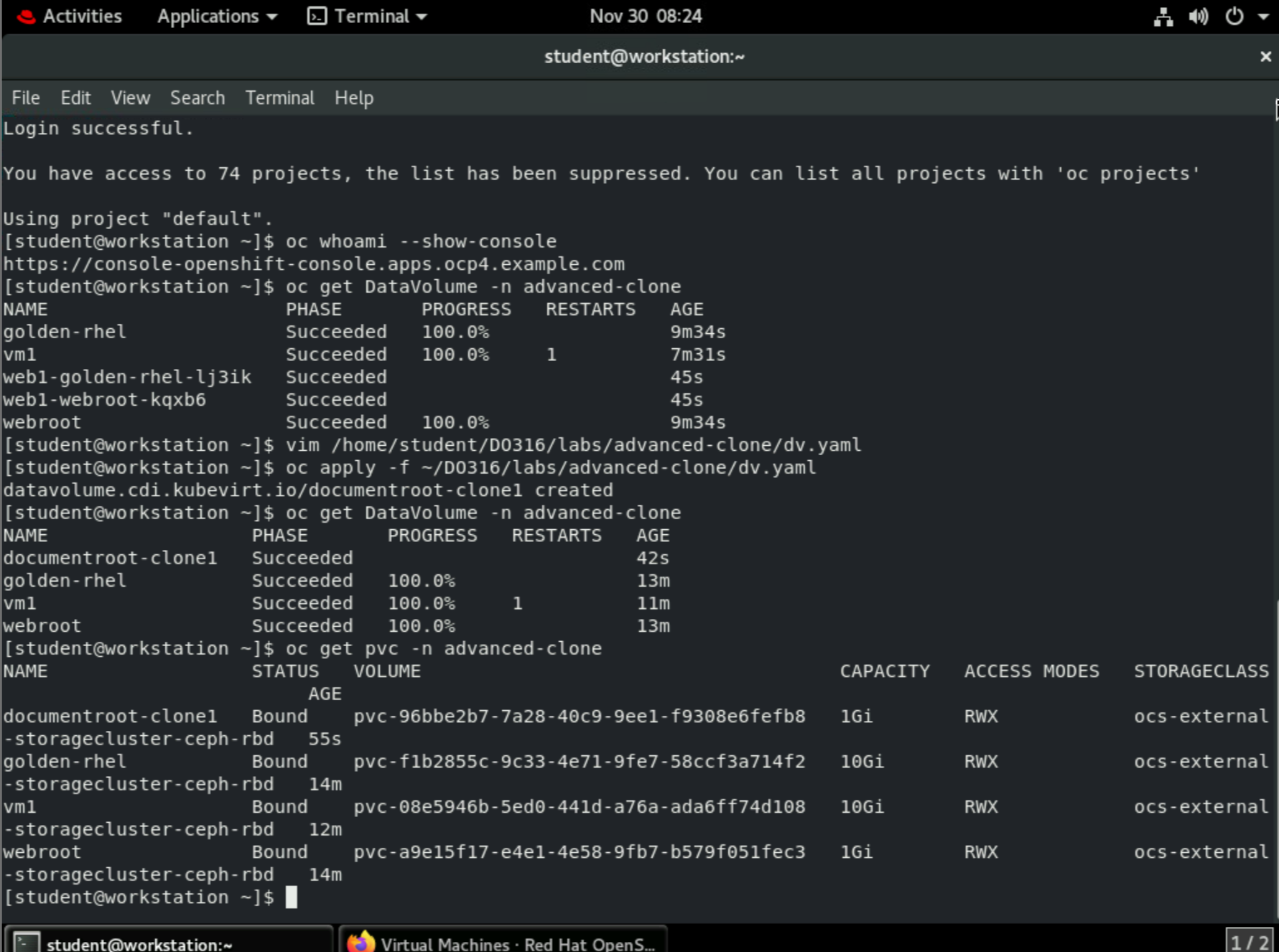 Solved: error in Cloning Virtual Machines - Red Hat Learning Community