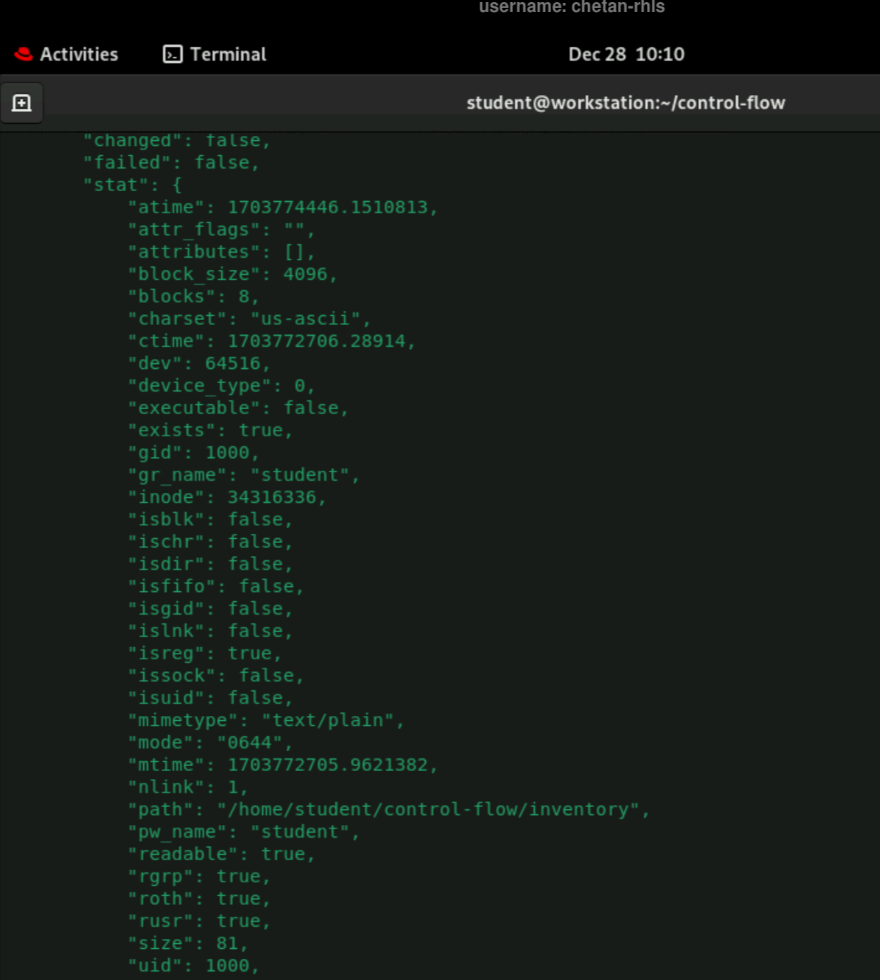 Solved: register variable debug - Red Hat Learning Community