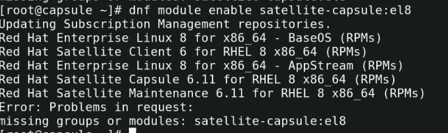 Solved: Correct module for server capsule installation - Red Hat ...
