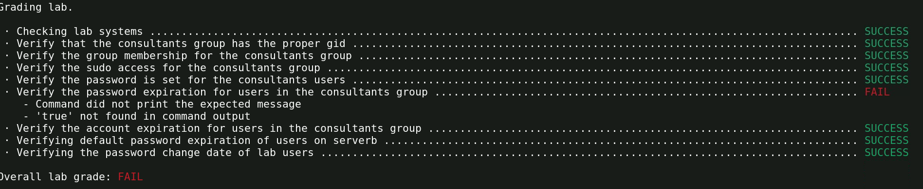 RH124 - Lab: Manage Local Users and Groups - Red Hat Learning Community
