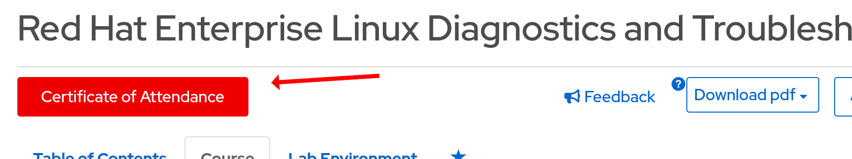 Solved: Certificate of attendance - Red Hat Learning Community