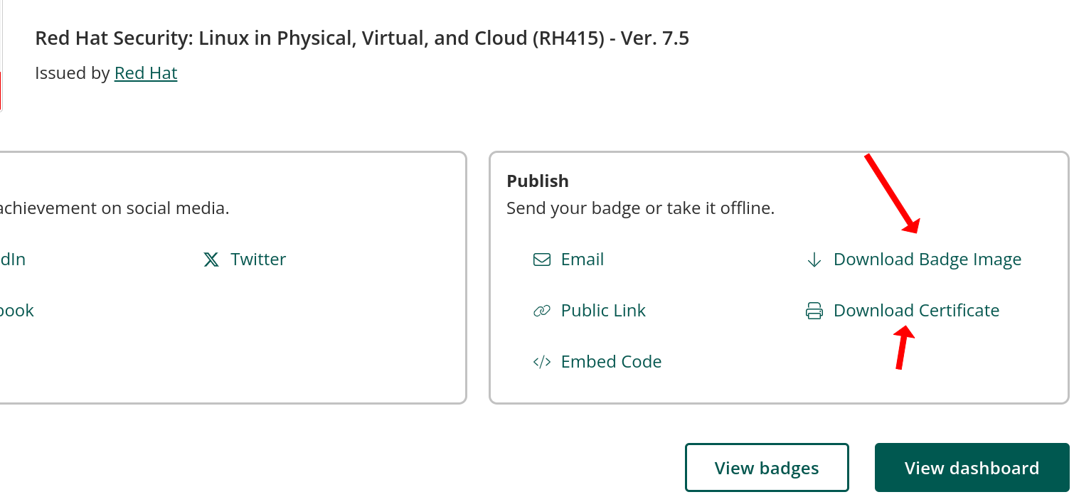 Solved: Where can I download my certificate for exams - Red Hat Learning Community