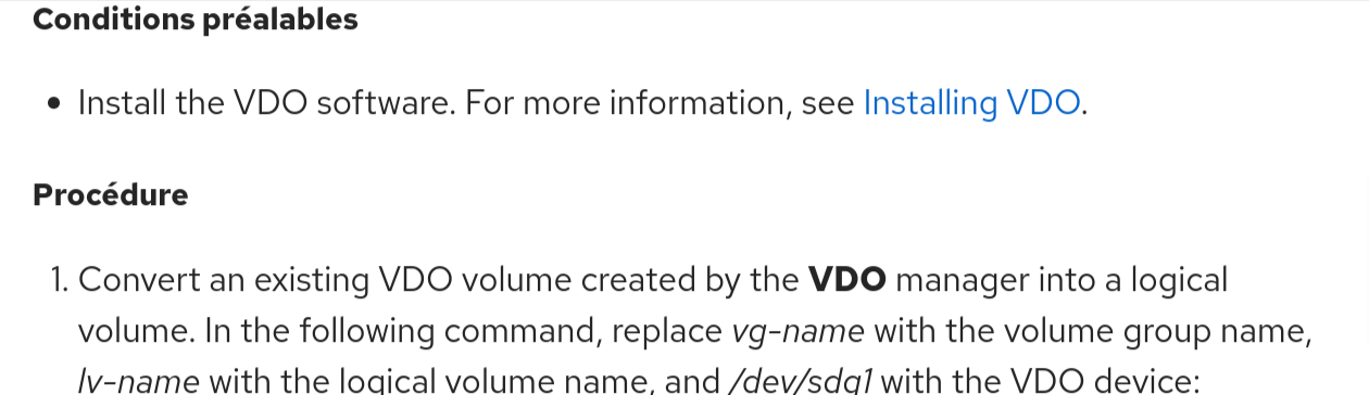 Solved: unable to start vdo service - Red Hat Learning Community
