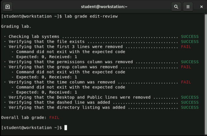 Solved: RH124-9.0 ch05s07: Lab: Create, View, and Edit Tex... - Red Hat ...