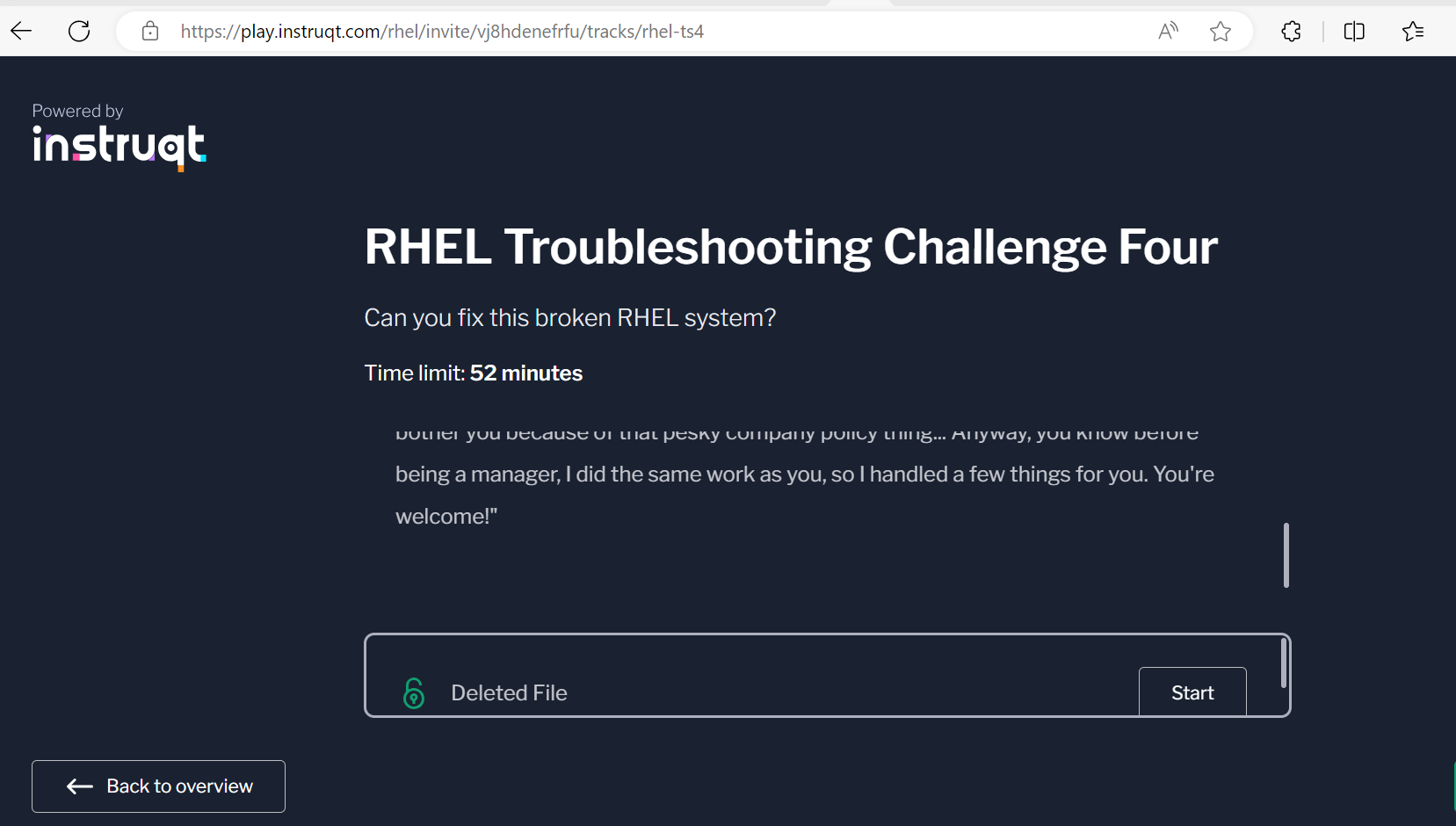 Solved: Take the latest RHEL Troubleshooting Challenge and... - Red Hat ...