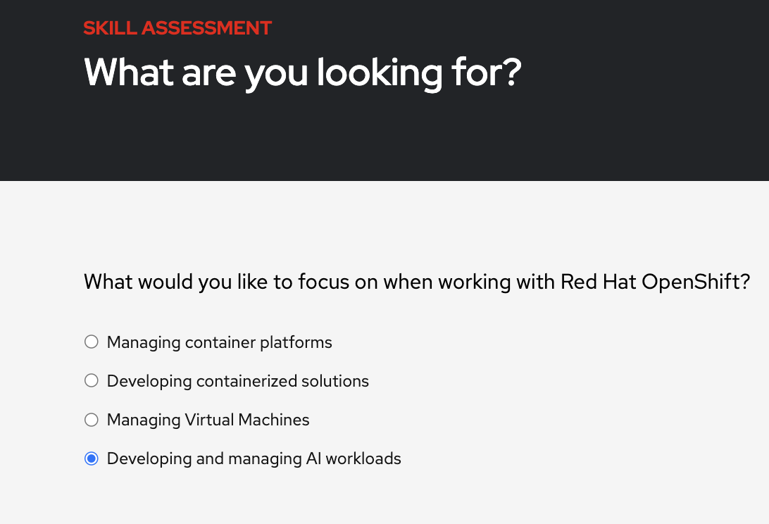 Take the Red Hat OpenShift AI Skills Assessment! - Red Hat Learning Community