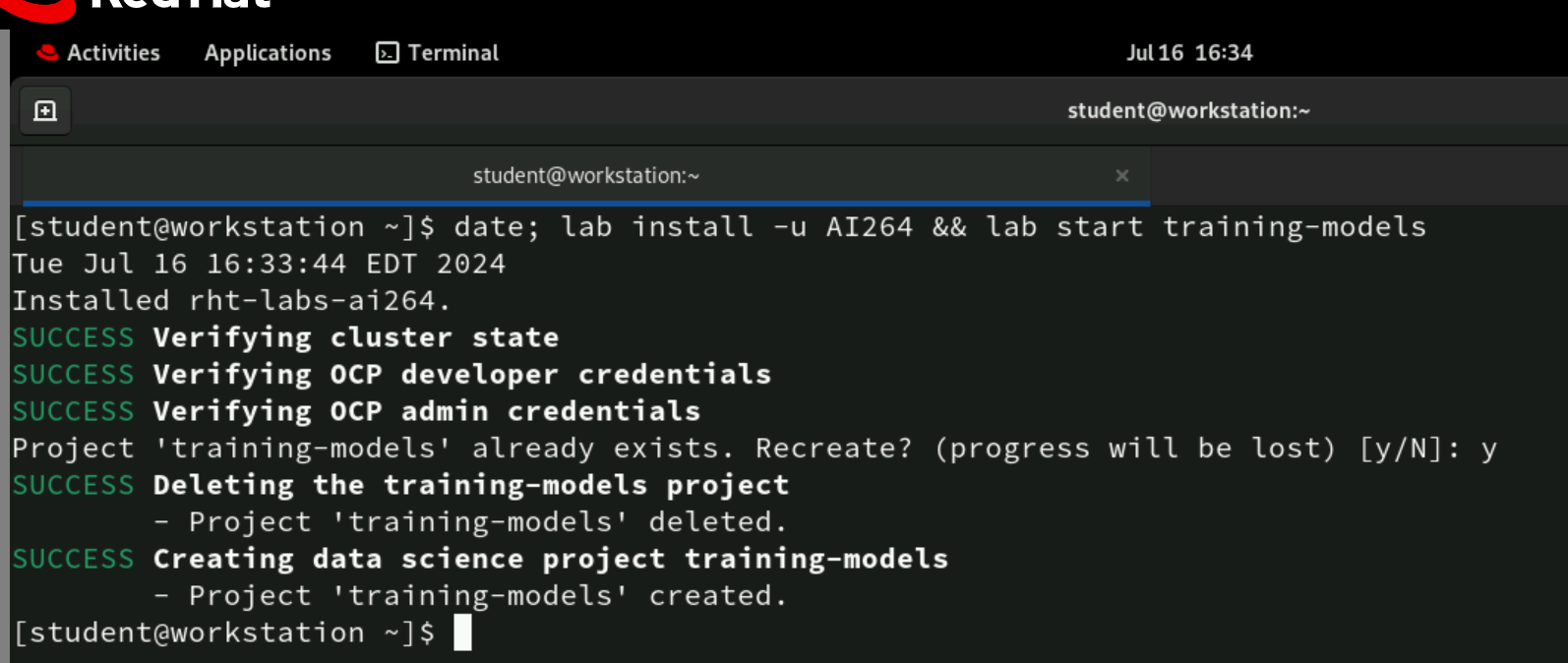 Release Announcement: [AI264] Creating Machine Lea... - Red Hat ...