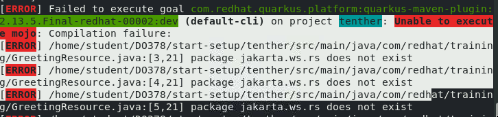 Solved: Compilation Failure first lab - Red Hat Learning Community